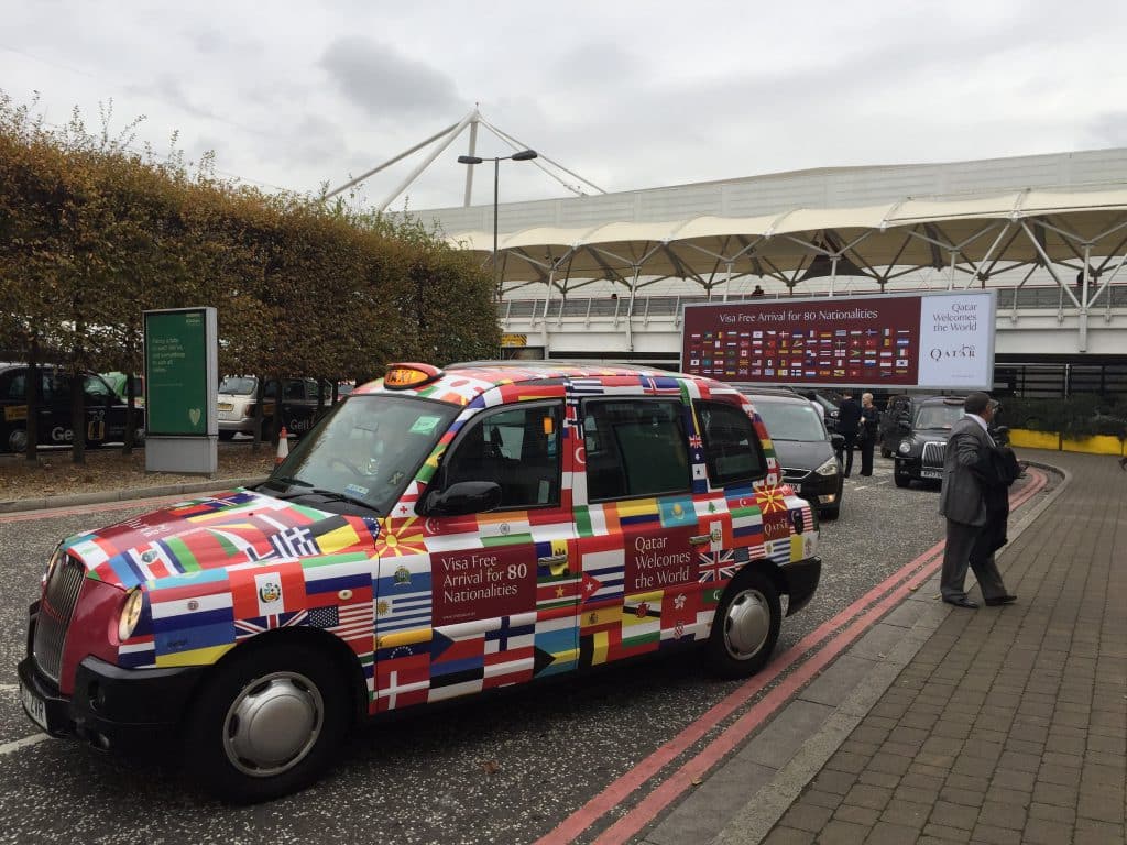 Visit Qatar Taxis at the World Travel Market 2017 - Sherbet London