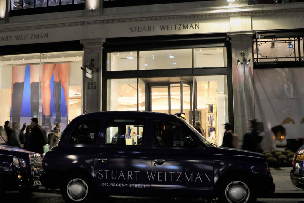 Stuart Weitzman Taxi Advertising Campaign - Sherbet London