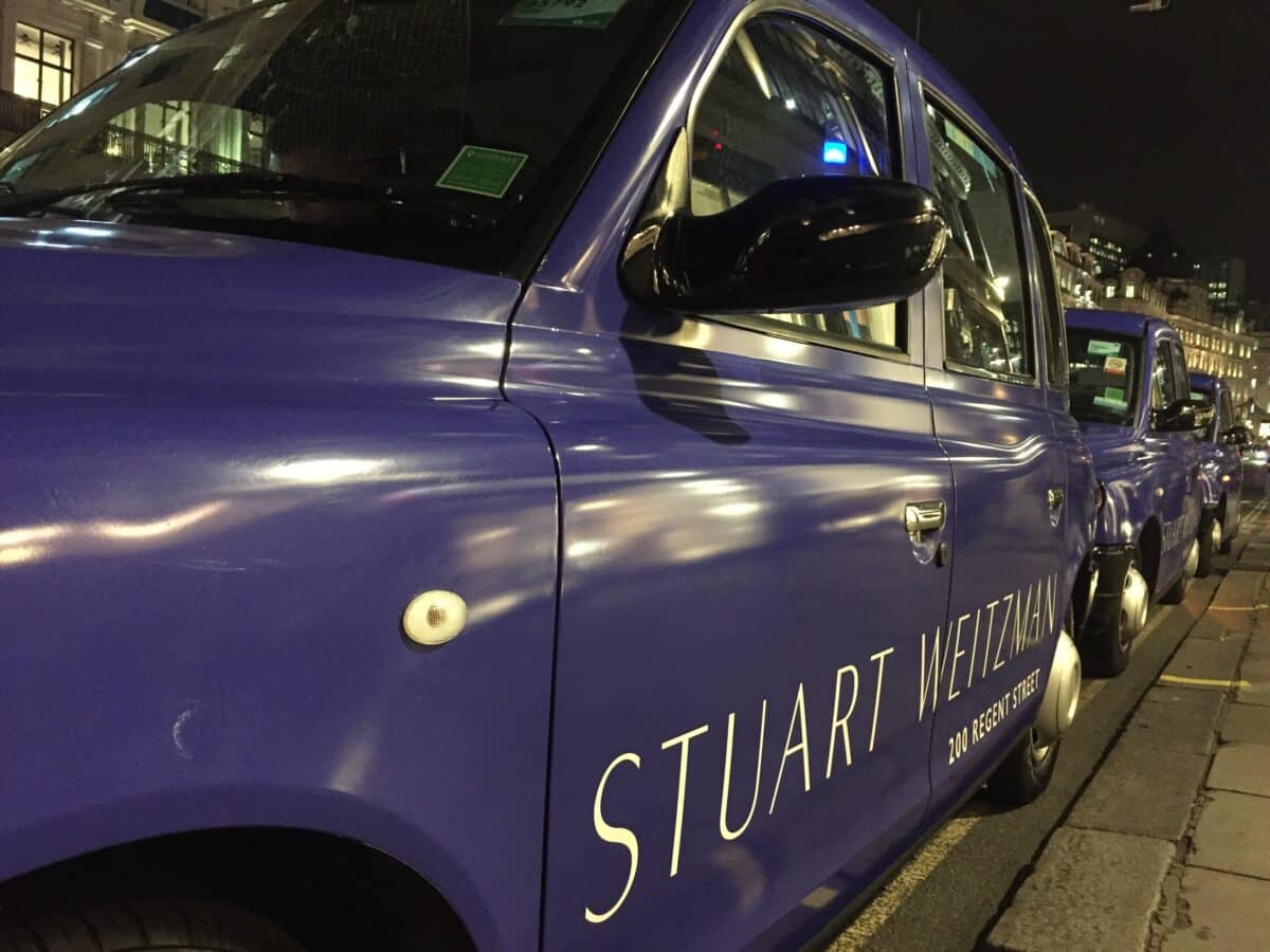 Stuart Weitzman Taxi Advertising Campaign - Sherbet London
