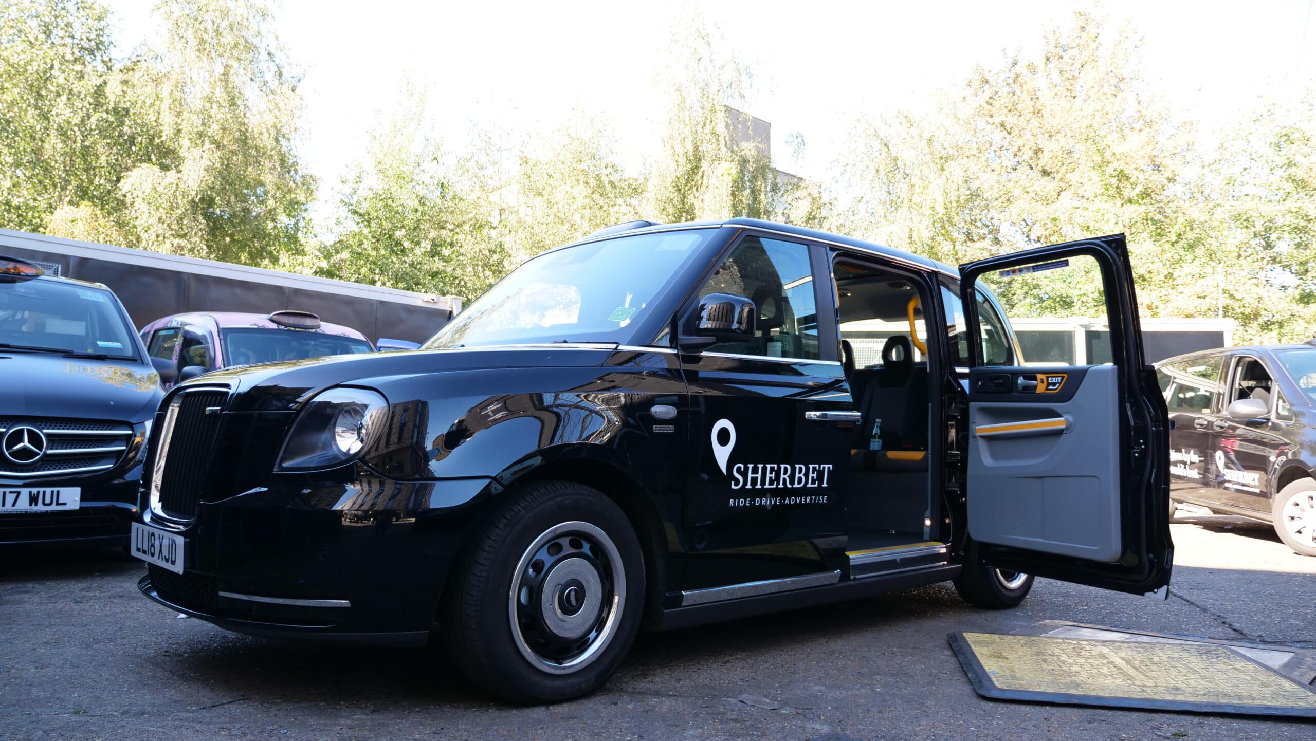 Rent Sherbet Electric Taxis On Demand - Sherbet London