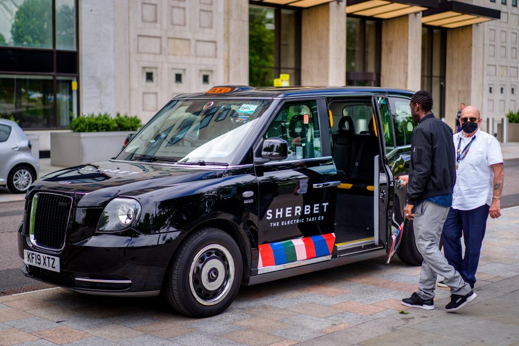 Electric Taxi Rental by Shift - Sherbet London